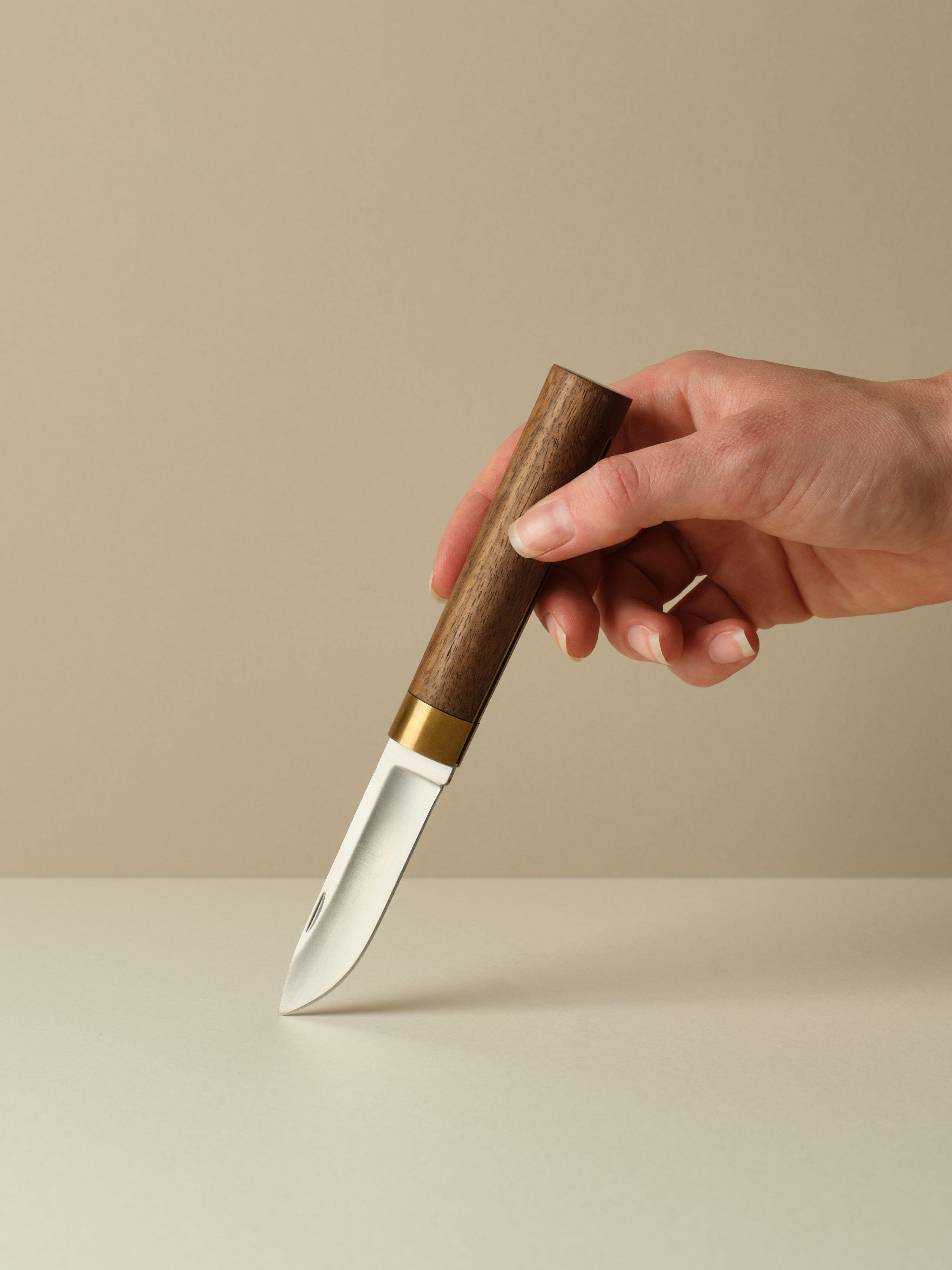 Handmade Walnut Pocket Knife | Katto Kitchen Knives